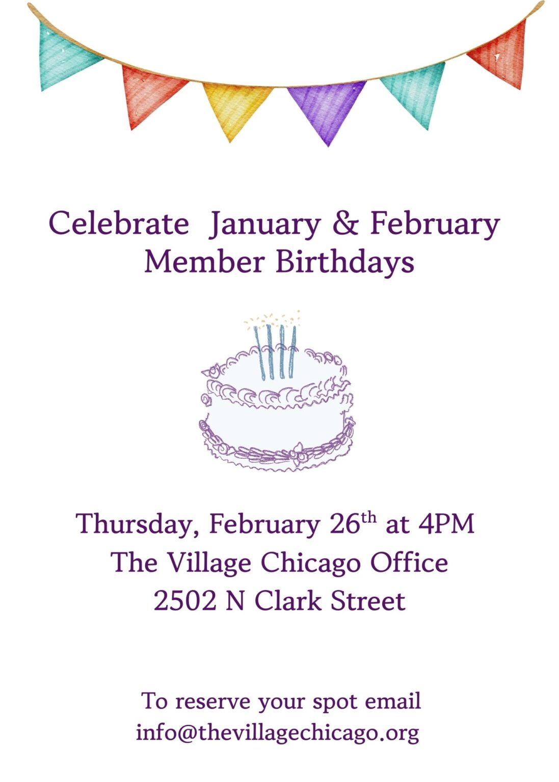 Celebrate January & February Birthdays - The Village Chicago